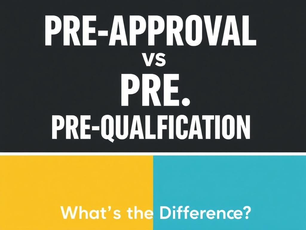 Pre-Approval vs Pre-Qualification : Comprendre la différence clé